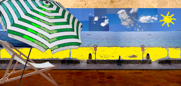 Artothèque l'Art Tisse : Art plage